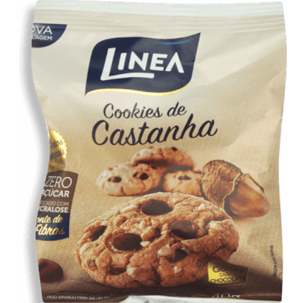 Biscoito Linea Cookies Castanha Para 40G - Linea - Drogasmil