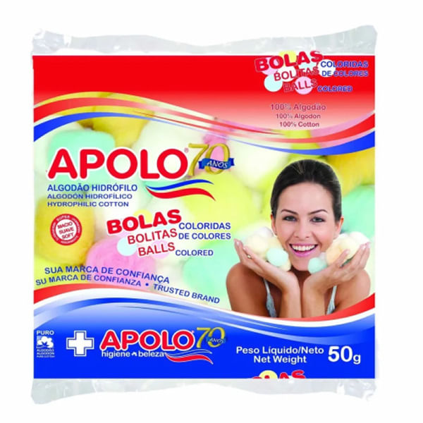Algodão Apolo Color 50g - Apolo - FARMALIFE