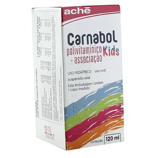 Carnabol Kids Suspensão Oralal 120ml - Drogaria Rosário