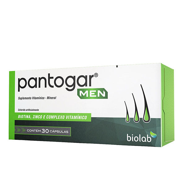 Pantogar Men C/30 Cap - Drogarias Tamoio