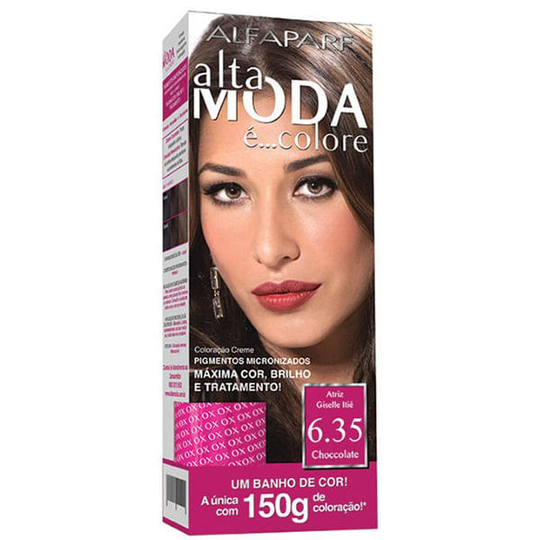 Tintura Altamoda Colore 6.35 Loção Escuro Douradoado 150G - Altamoda ...