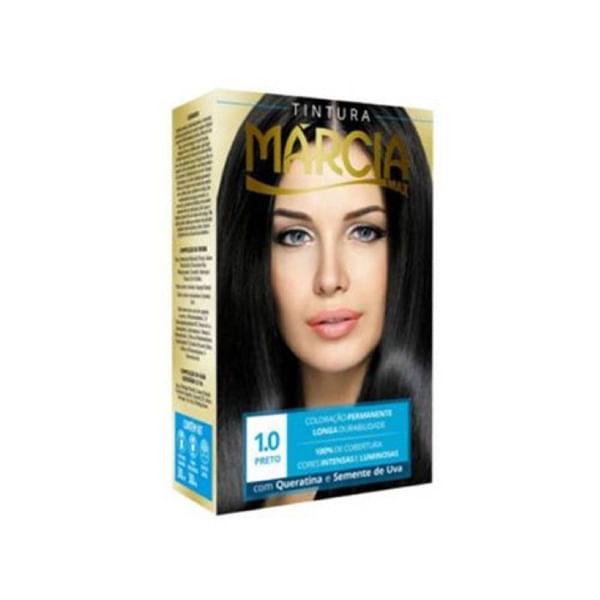 Tintura Marcia 1.0 Preto 30Ml - Marcia Cosmeticos - Drogasmil