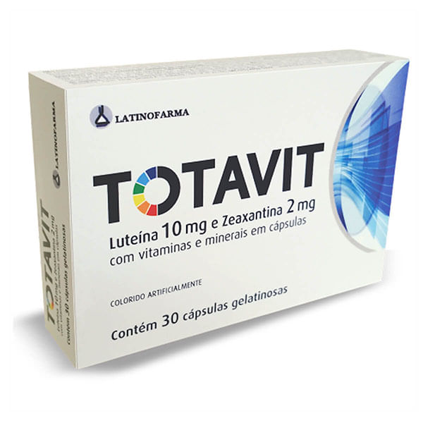 Totavit Cristalia Multivitamínico com Luteína e Zeaxantina 30 cápsulas ...