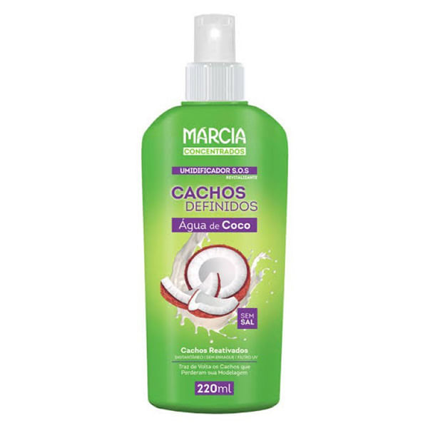 Umidificador Marcia Cacho Definidos Coco 220Ml - Marcia Cosmeticos ...