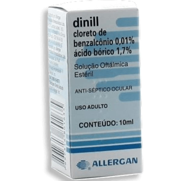 Dinill Solução Oftálmica 10ml - Limpeza e Alívio Ocular Adulto ...