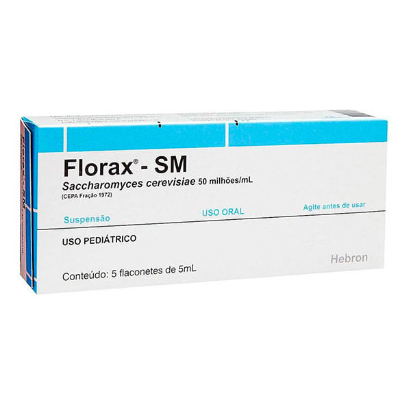 Florax Suspensão Oral Pediátrico 5ml 5 Flaconetes Probiótico Infantil ...