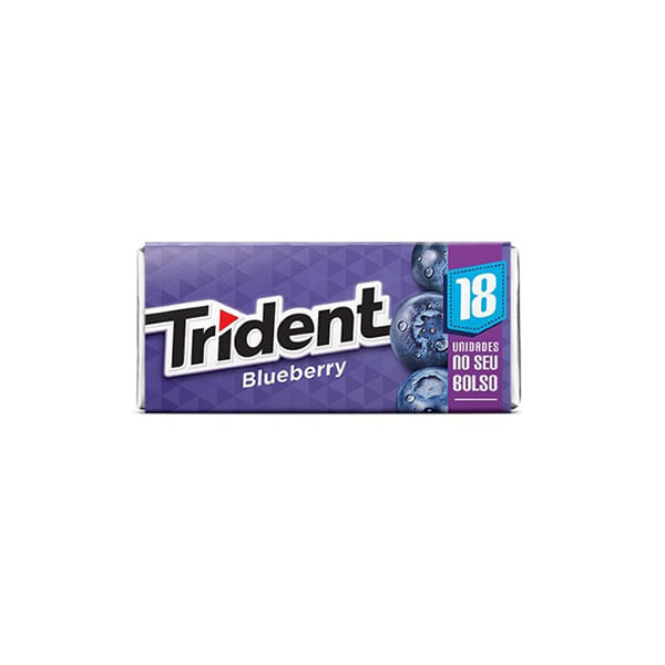 Goma De Mascar Trident Blueberry 18Un 30,6G - Trident - Drogaria Rosário