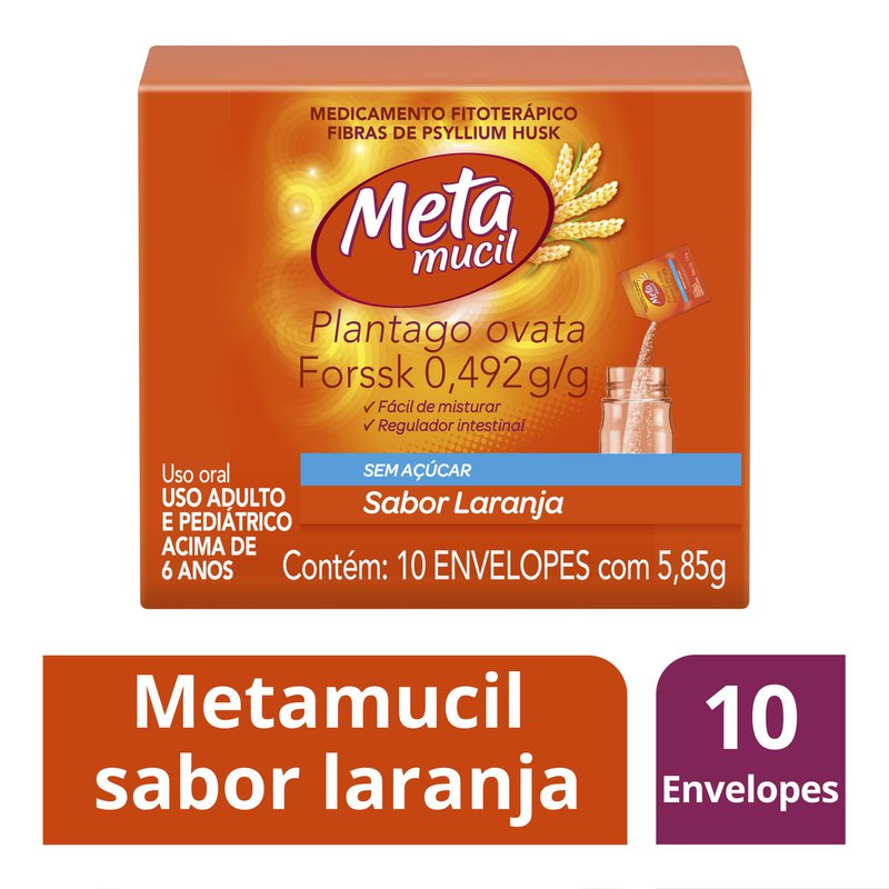 Metamucil Pó 10 Envelopes 0,562g Sabor Lar - Drogaria Rosário