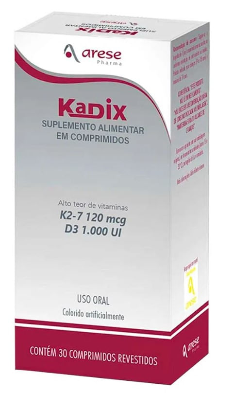 Kadix 30 Comprimidos Revestidos - Drogarias Tamoio