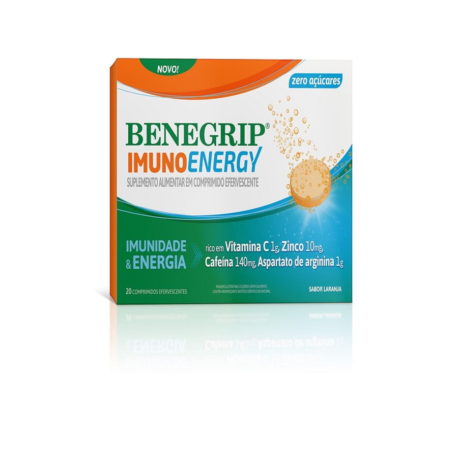 Benegrip Imuno Energy 20 Cpr Eferv - Drogarias Tamoio