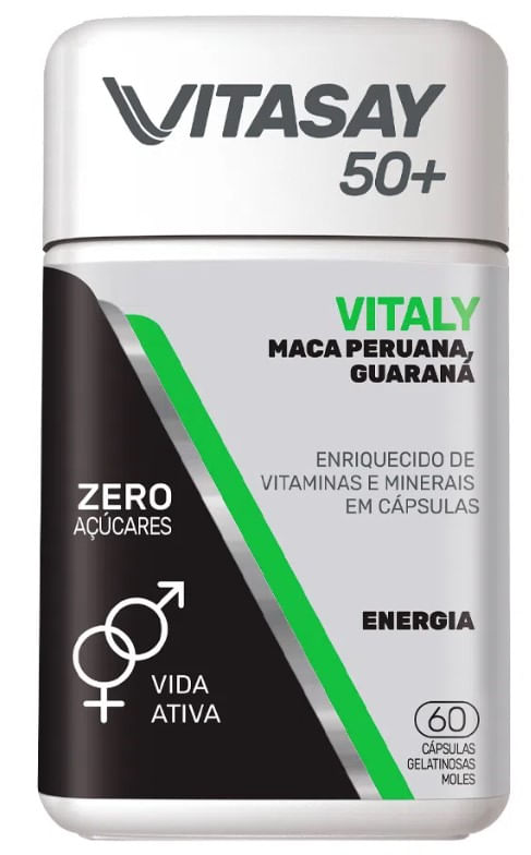 Vitasay 50 Vitaly 60Cps - Drogarias Tamoio
