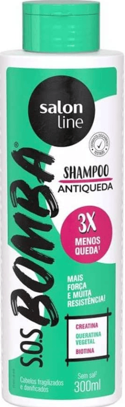 Shampoo Bomba Antiqueda 300ml Salon Line Cabelos Fragilizados - FARMALIFE