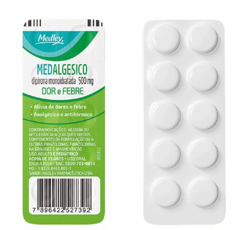 Medalgesico 500Mg 10 Cpr - Drogaria Rosário