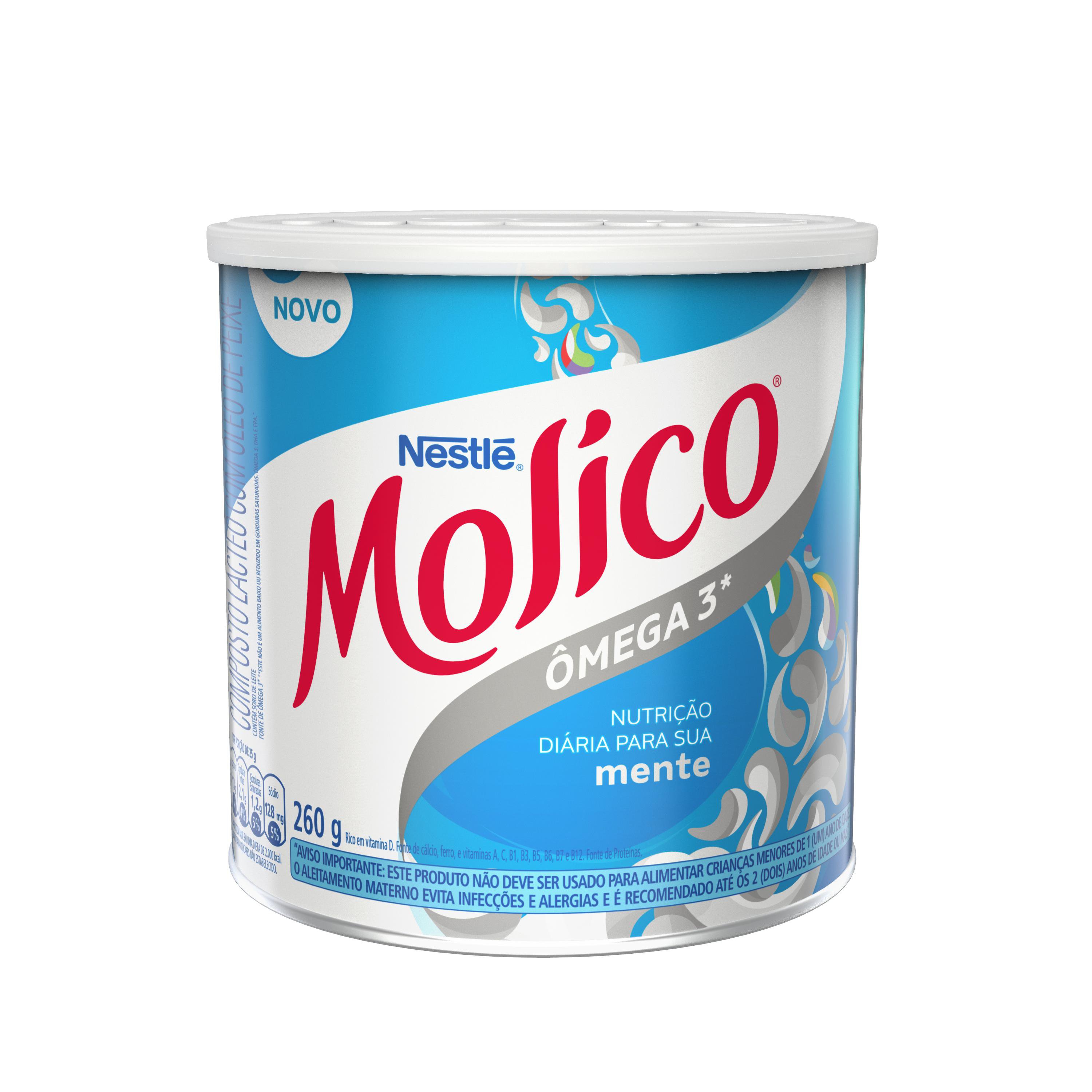 Composto Lácteo Ômega 3 260g Molico Nestlé - Drogarias Tamoio