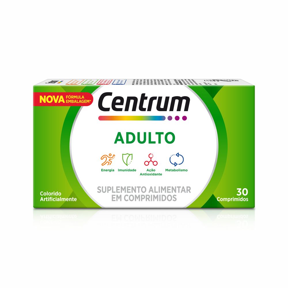 Centrum Multivitamínico Adulto 30 Comprimidos – Vitaminas e Minerais ...