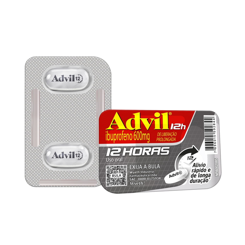 Medicamento Ibuprofeno 600mg Genérico Advil 2 Comprimidos - Drogarias ...