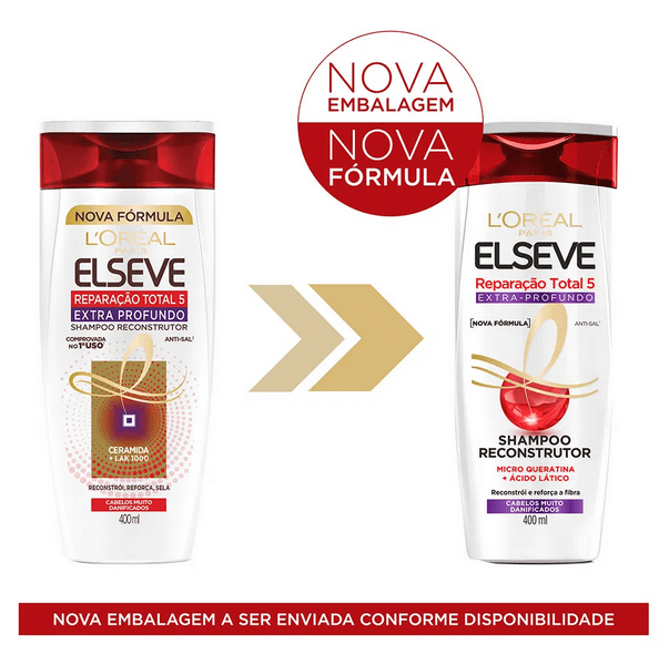 SH ELSEVE RT5 EXTRA PROF 400ML - Drogaria Rosário