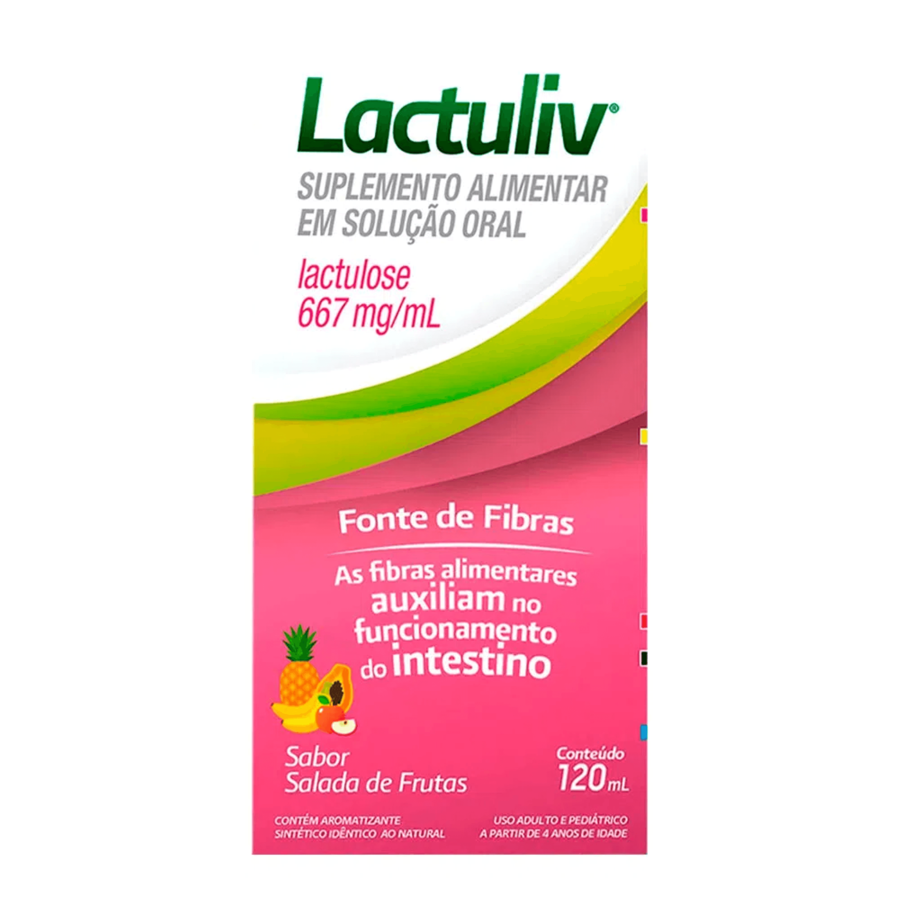 LACTULIV SALADA FRUTA 667MG XPE 120ML - Drogaria Rosário
