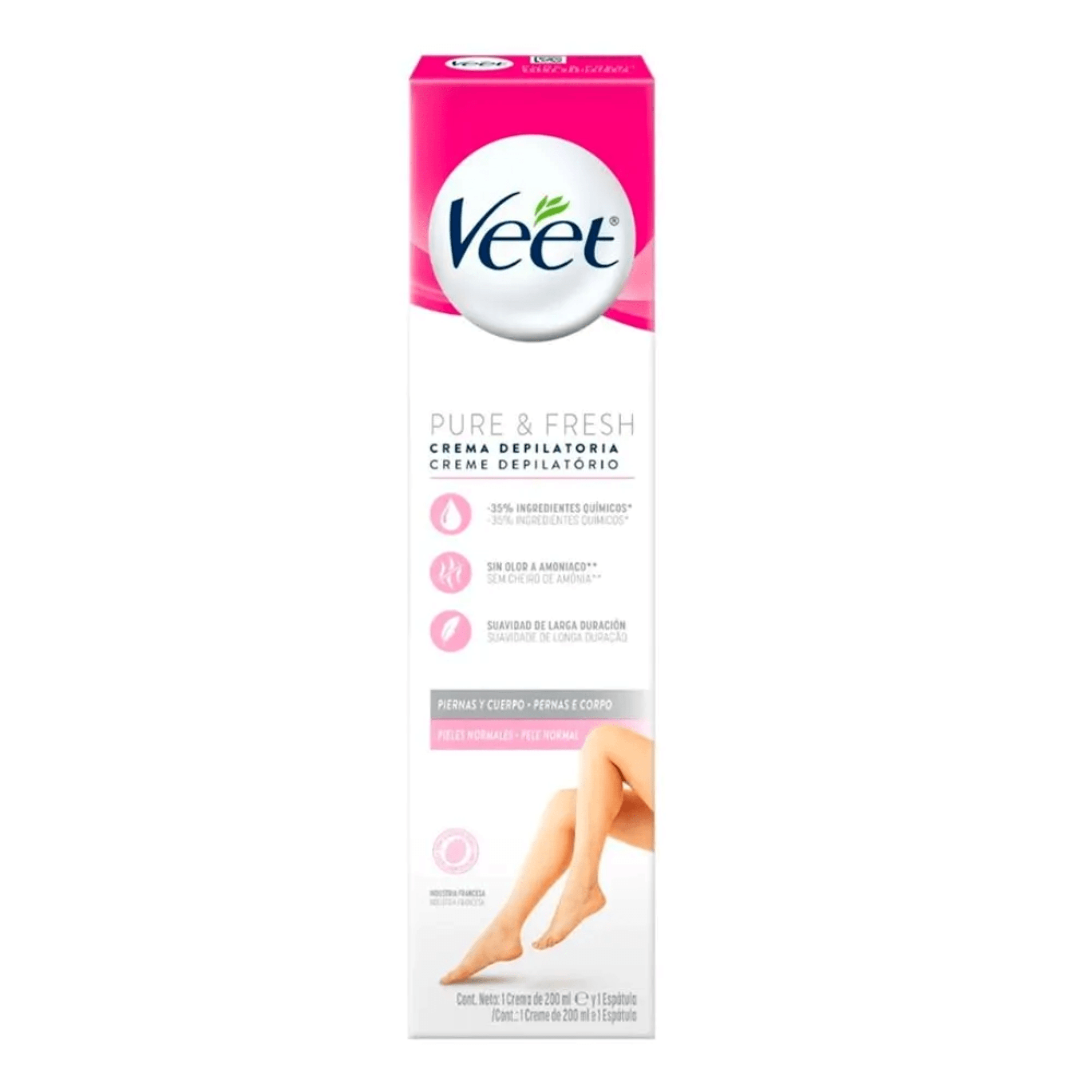 Creme Depilatório Veet Pure & Fresh para Pele Normal - 200ml - Drogaria ...