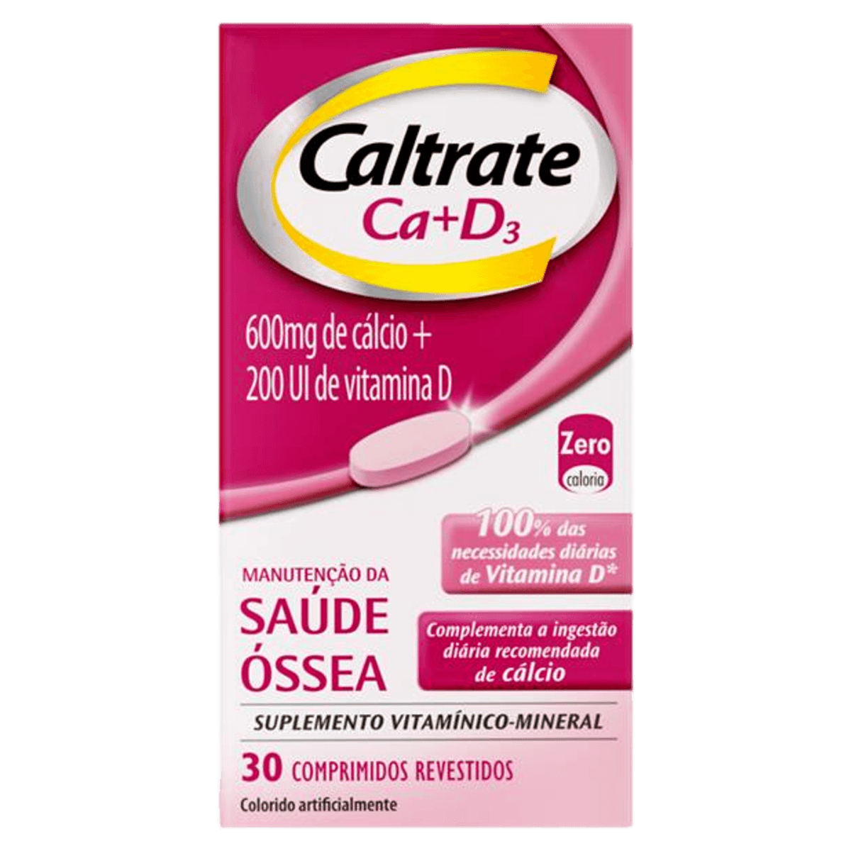 Caltrate 600+D Pfizer 30 Comprimidos – Cálcio e Vitamina D3 - Drogasmil