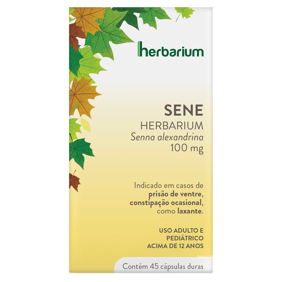 Laxante Sene Herbarium 300mg 45 cápsulas – Laxante natural eficaz ...