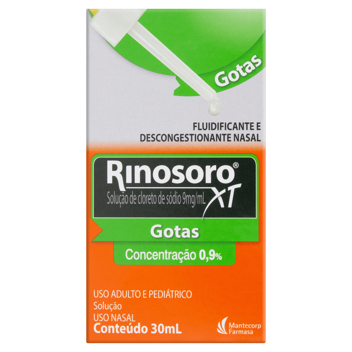 Rinosoro XT Mantecorp Farmasa 9mg/ml Gotas Nasal 30ml Descongestionante ...