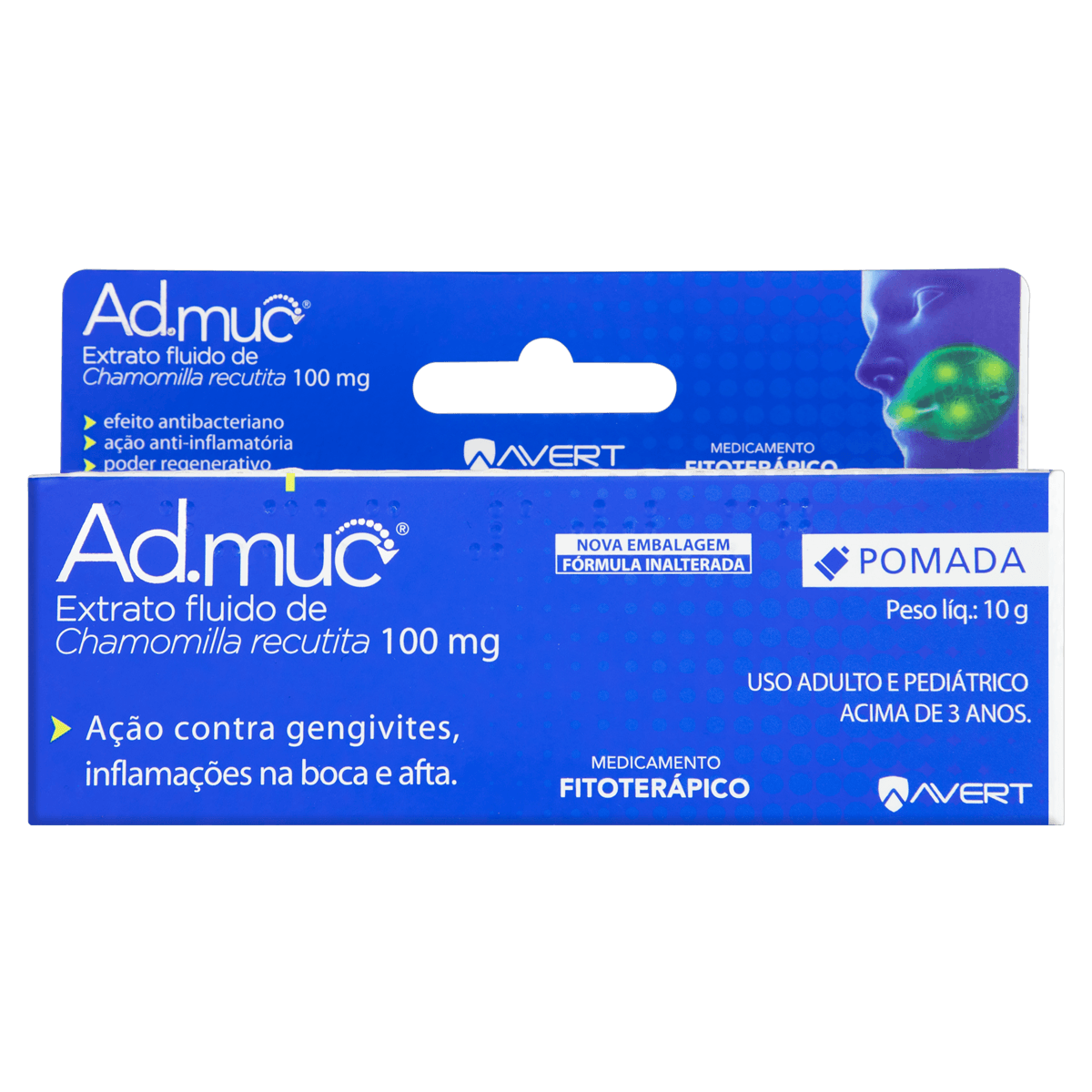 Ad-Muc 100mg Avert Caixa 10g - Drogaria Rosário