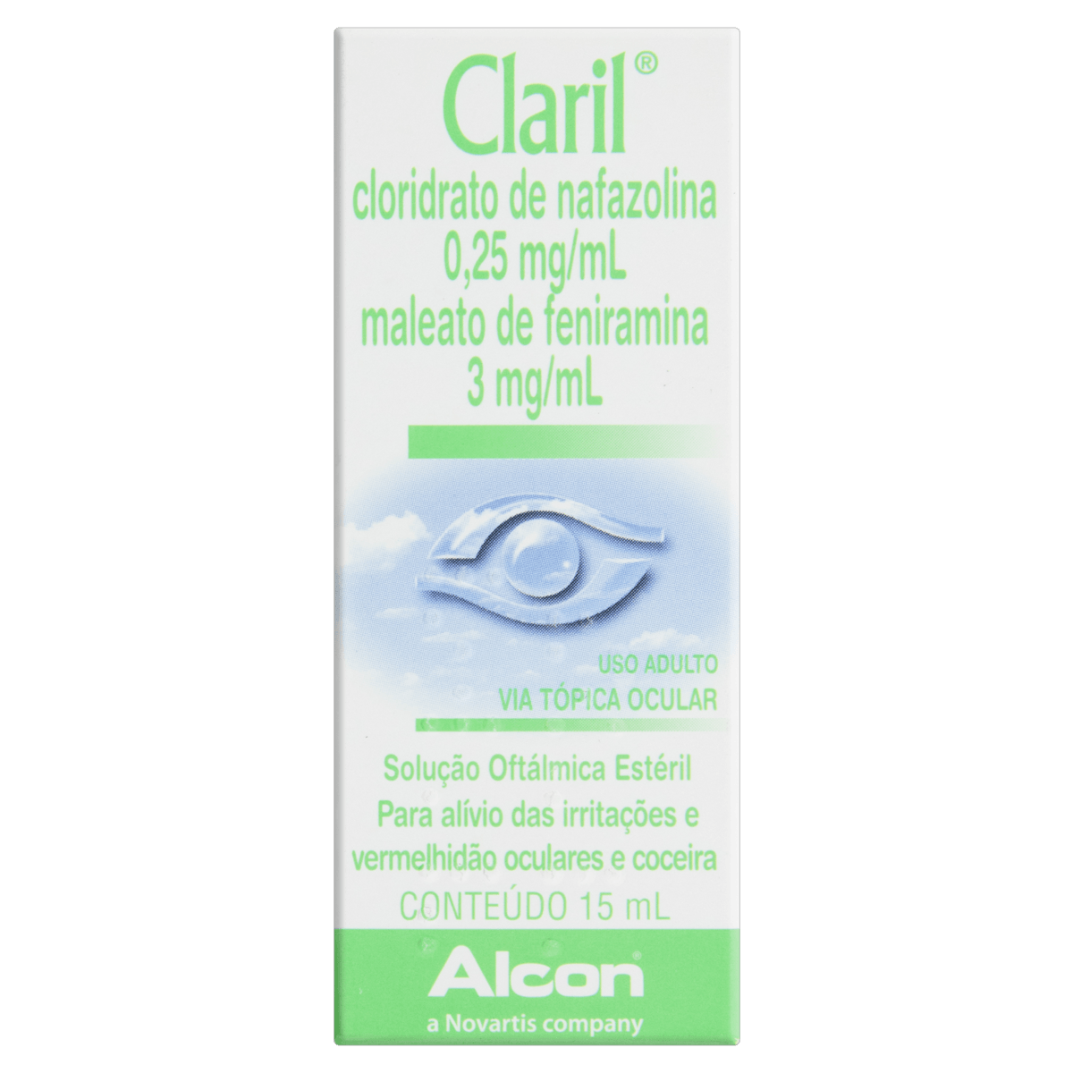 Claril 0,25 + 3mg Solução Oftálmica 15ml Alívio Vermelhidão - Drogaria ...