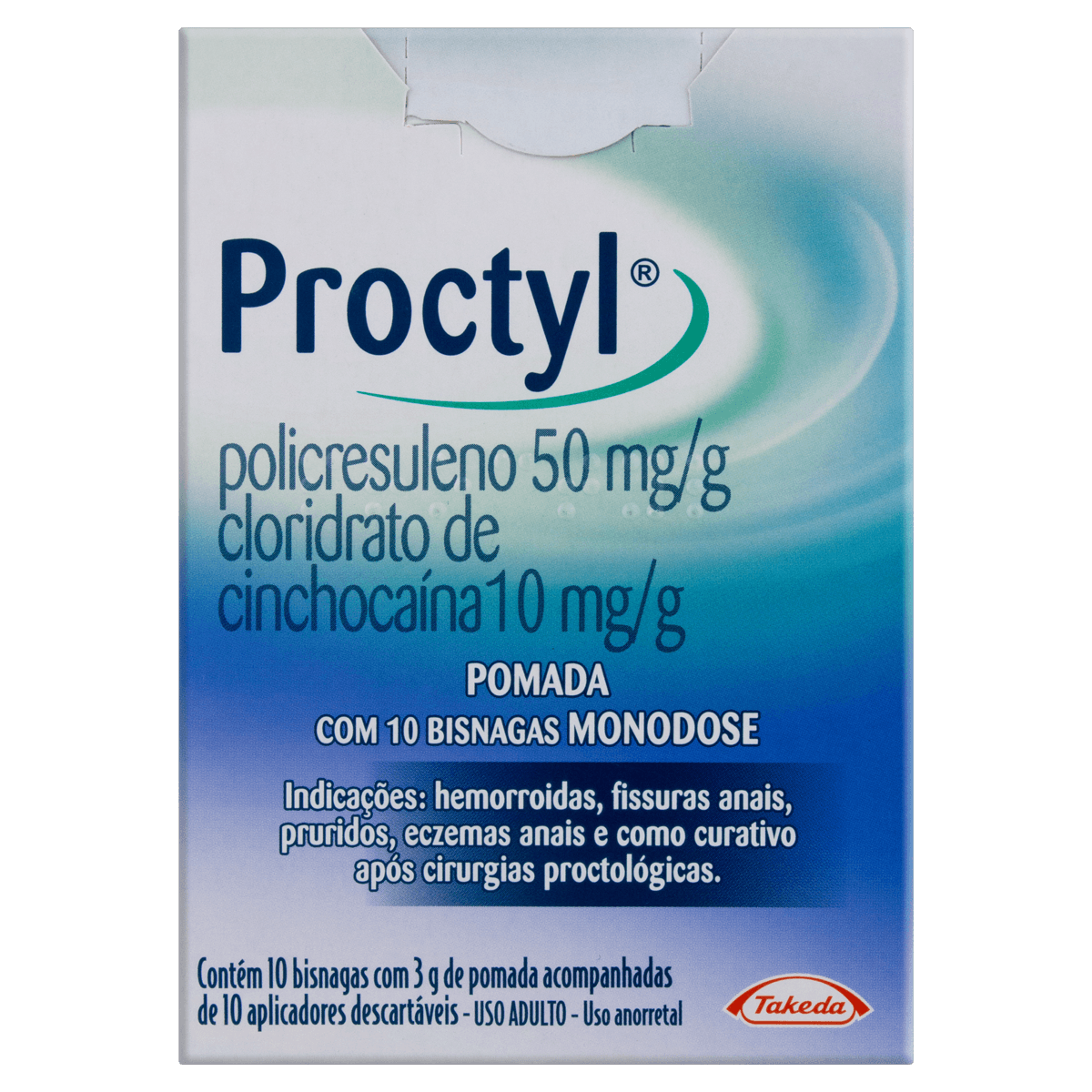 Pomada Proctyl 50mg/g Takeda 3g para Hemorroidas - Drogaria Rosário