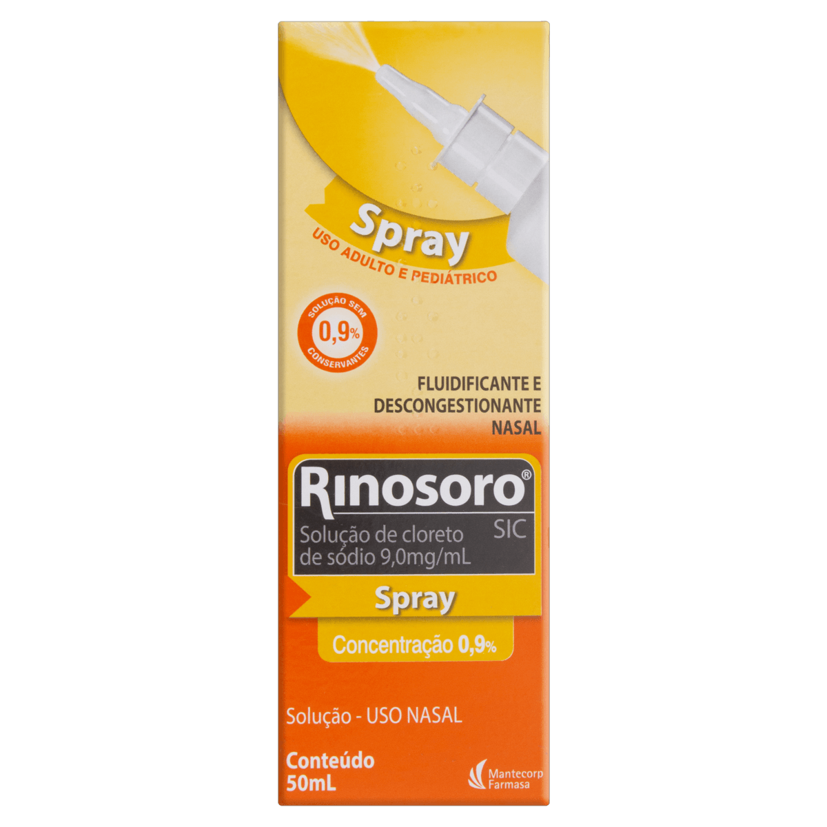 Rinosoro Sic Spray 9mg 50ml – Descongestionante Nasal Mantecorp ...