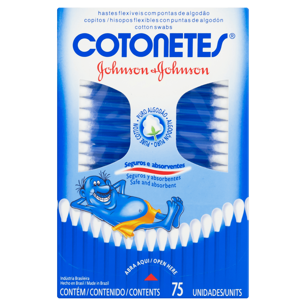 Cotonetes Johnson & Johnson - 75 Unidades - Drogarias Tamoio
