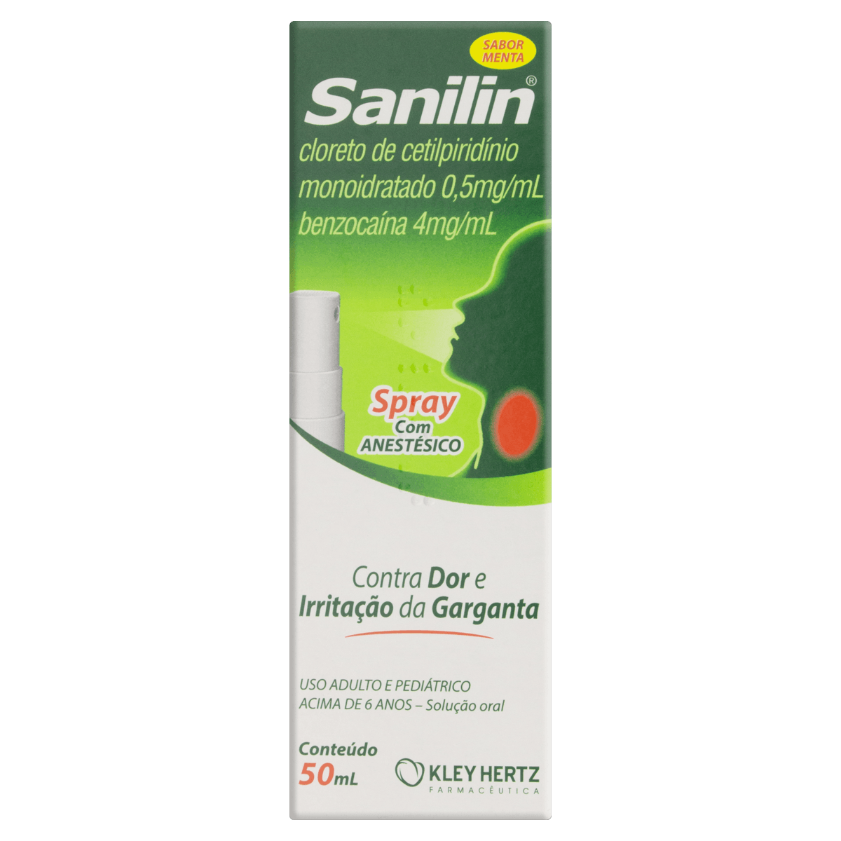 Sanilin Spray Oral 50ml – Alívio Rápido para Dor e Irritação na ...