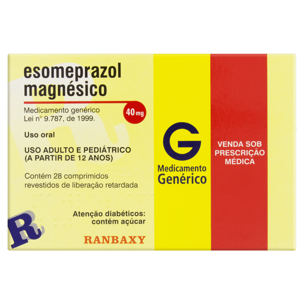 Esomeprazol Magnesio 40mg 28 Comprimidos Rnbx - Drogaria Rosário