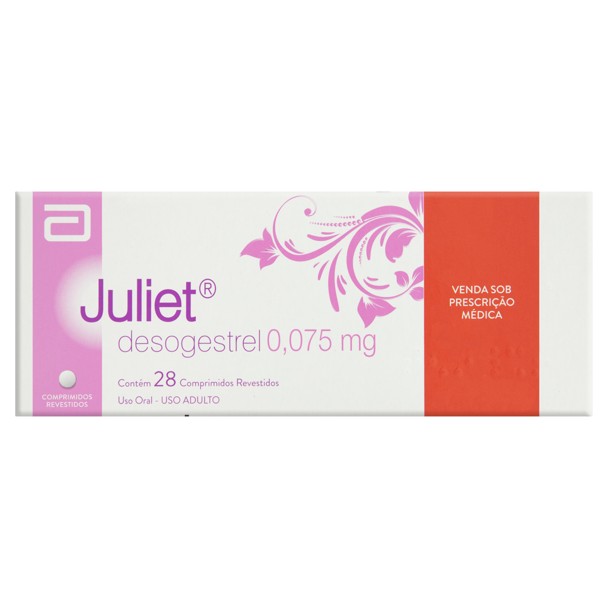 Juliet 0,075mg Desogestrel 28 Comprimidos Anticoncepcional Oral ...