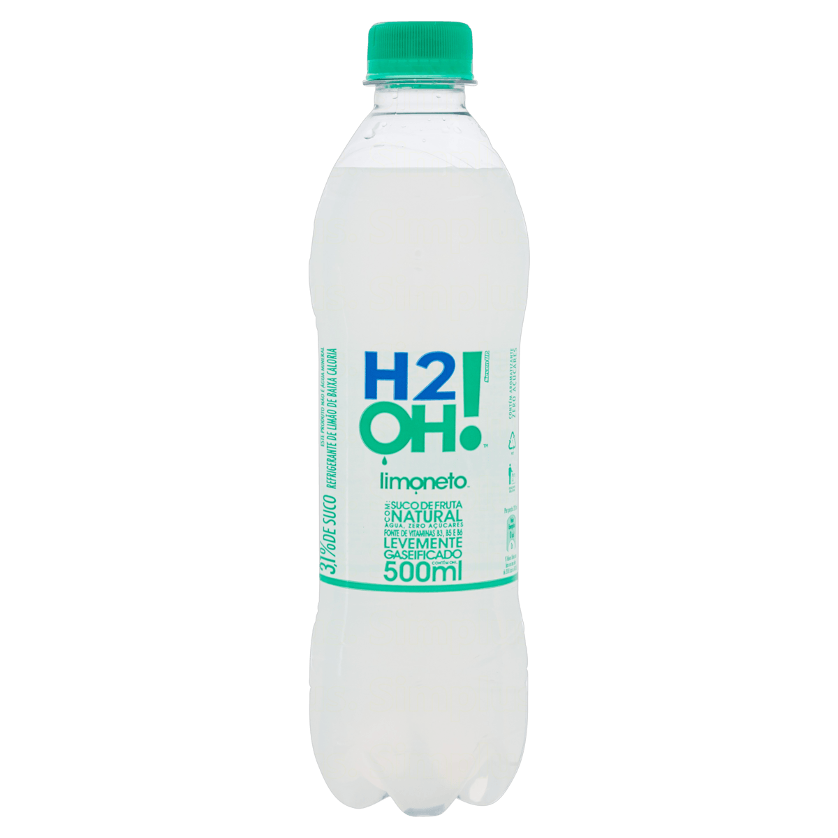 Refrigerante H2Oh Limoneto Pet 500Ml - H2O Evolution - Drogarias Tamoio
