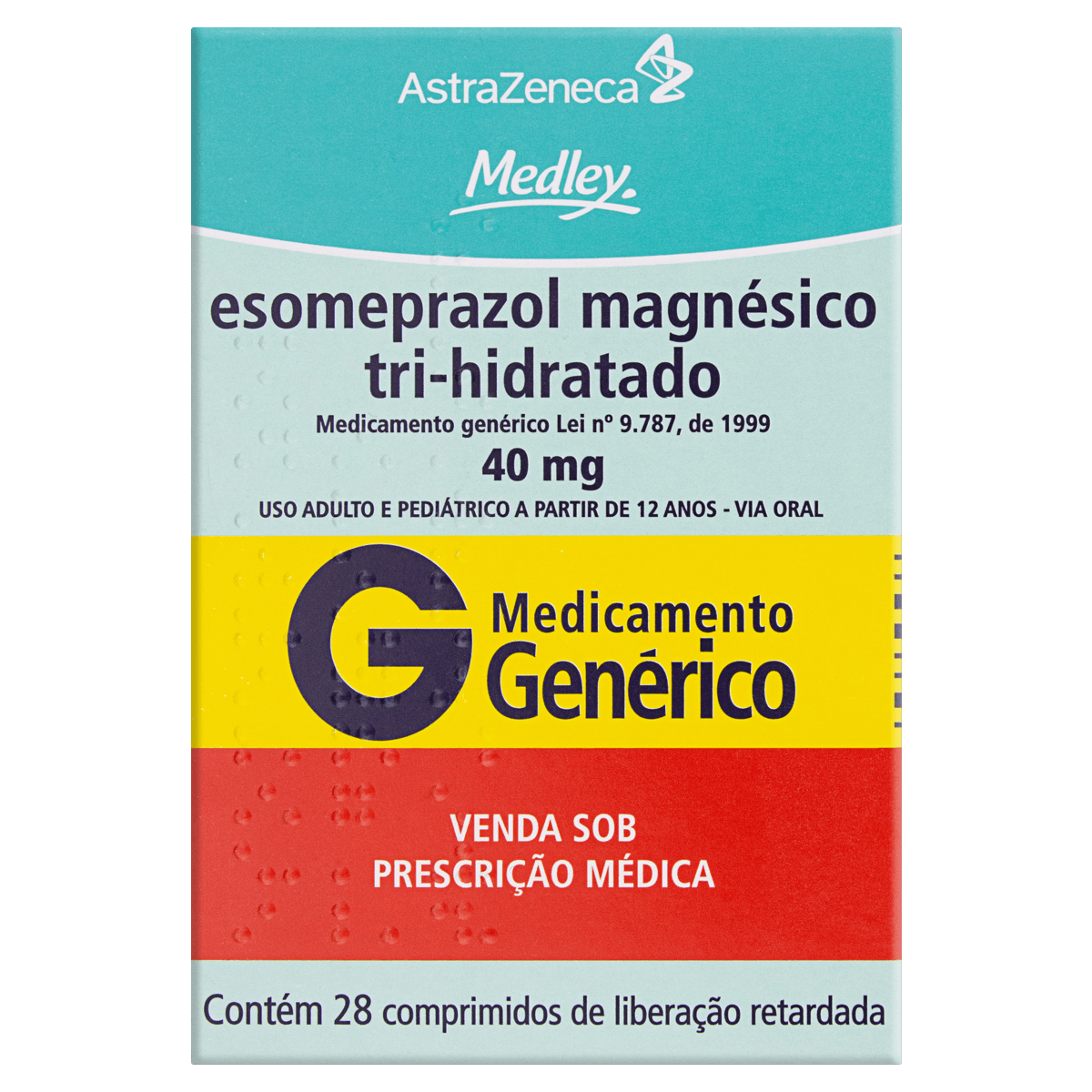 Esomeprazol Magnésico Tri Hidratado 40mg 28 Comprimidos Revestidos ...
