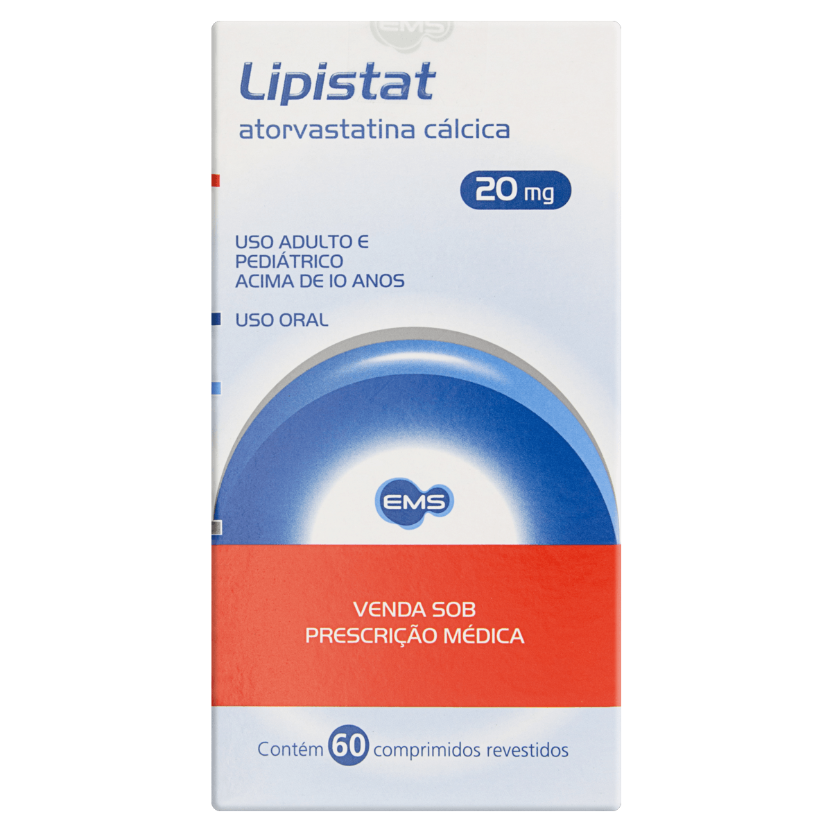 Lipistat 20mg EMS 60 Comprimidos - Atorvastatina Cardiológica - FARMALIFE