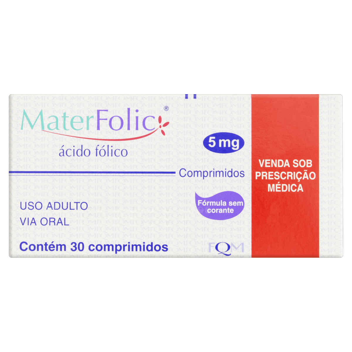 Materfolic 5mg 30 Comprimidos - FARMALIFE