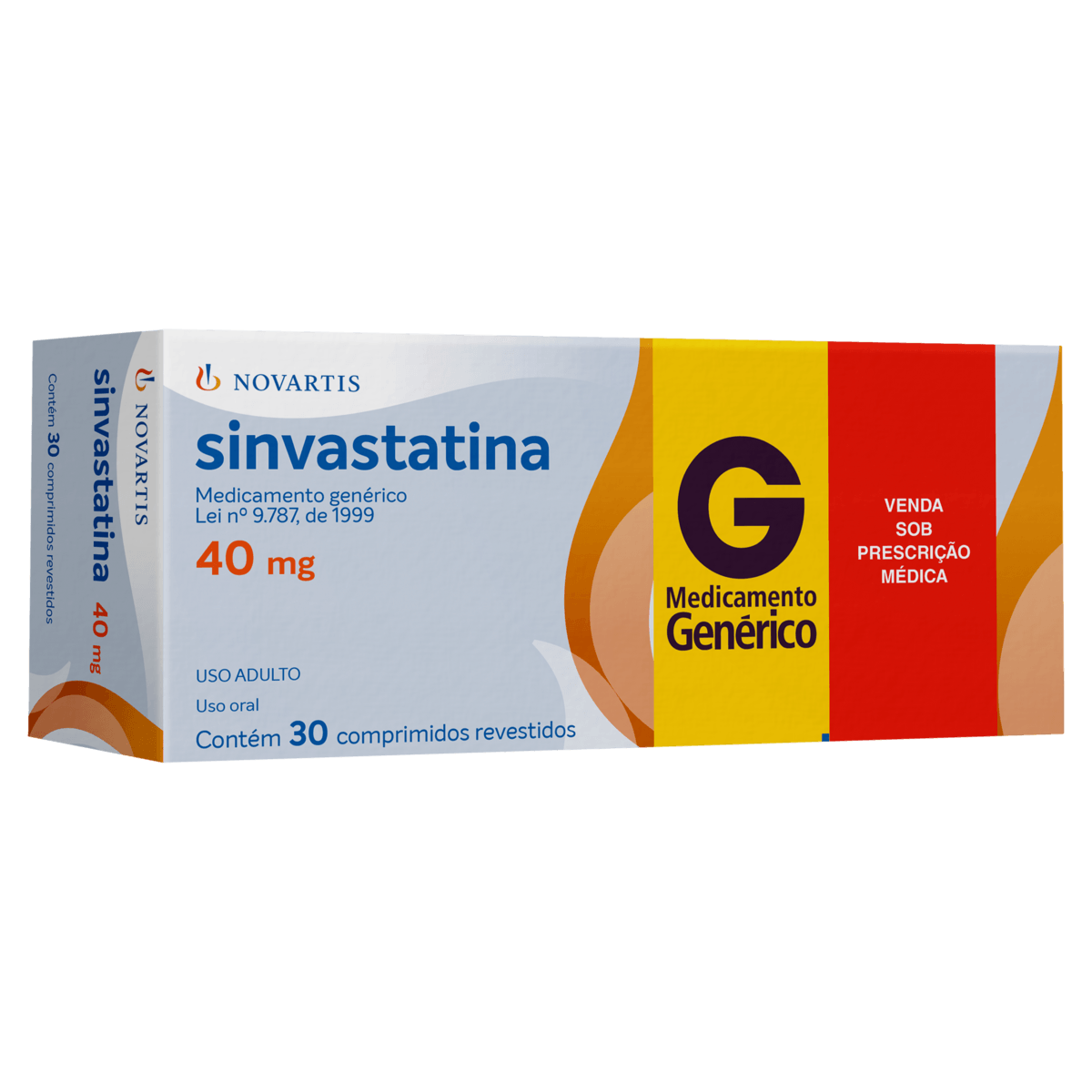 Sinvastatina 40mg Sandoz 30 Comprimidos Revestidos - Drogarias Tamoio