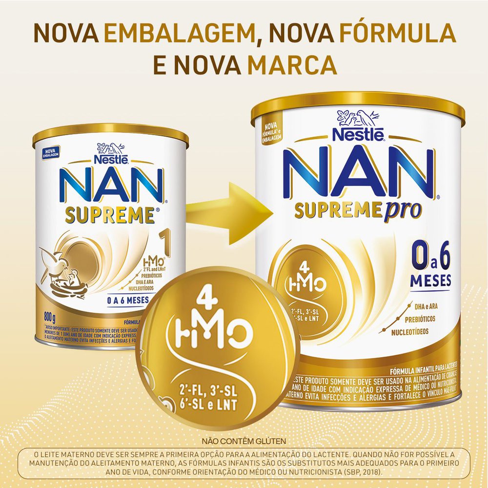 Nan Supreme Pro 0-6 Meses 800g - Fórmula Infantil Nestlé - Drogarias Tamoio