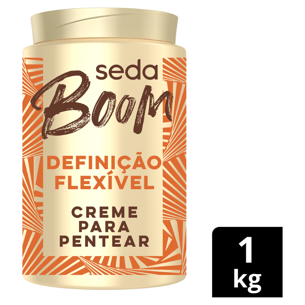 Creme para Pentear Hidratante Seda Boom Definição Flexível Pote 1kg ... Creme para Pentear Hidratante Seda Boom Definição Flexível Pote 1kg ...