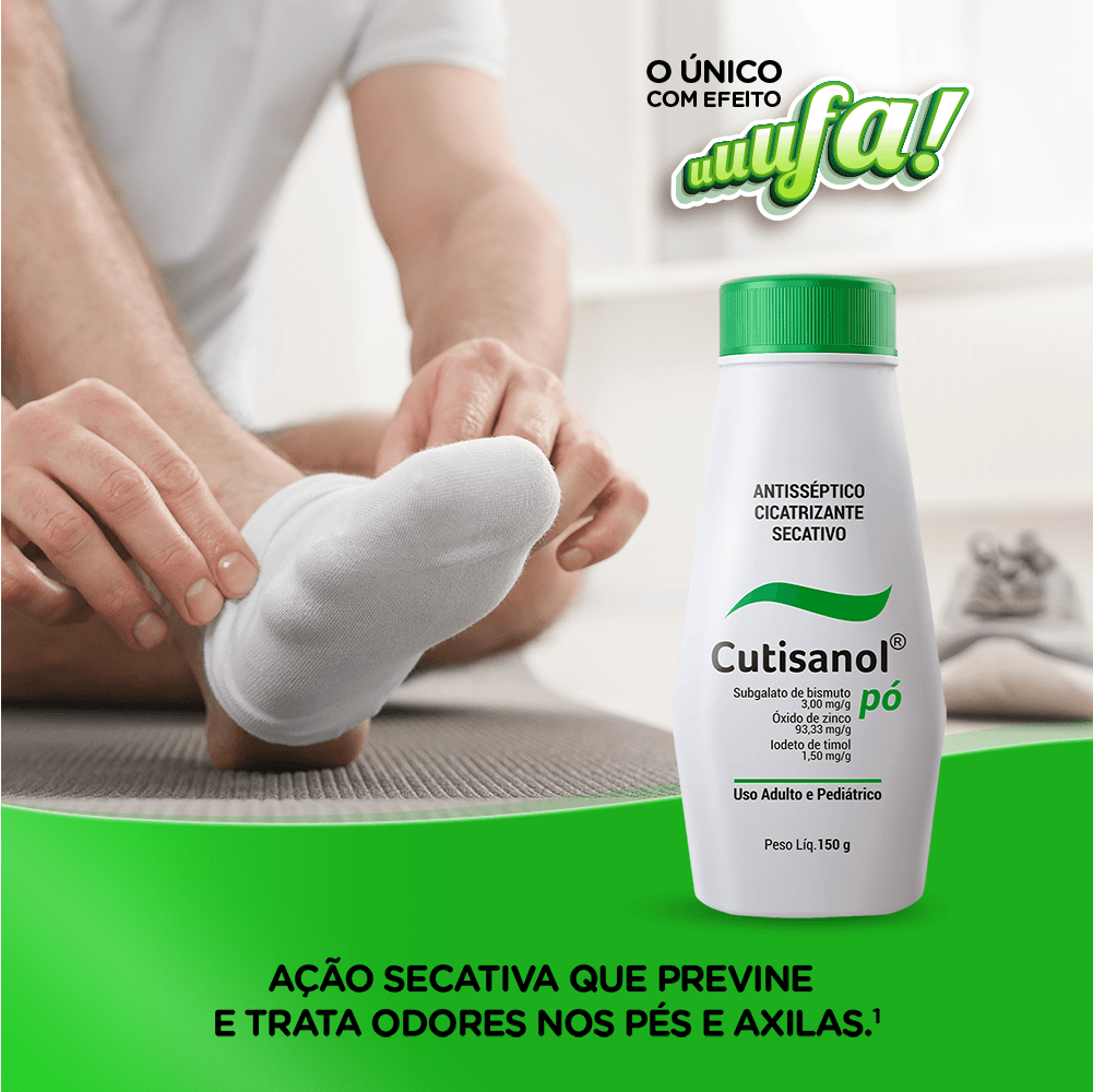 Cutisanol Pó Adulto e Pediátrico - 150g - Drogarias Tamoio
