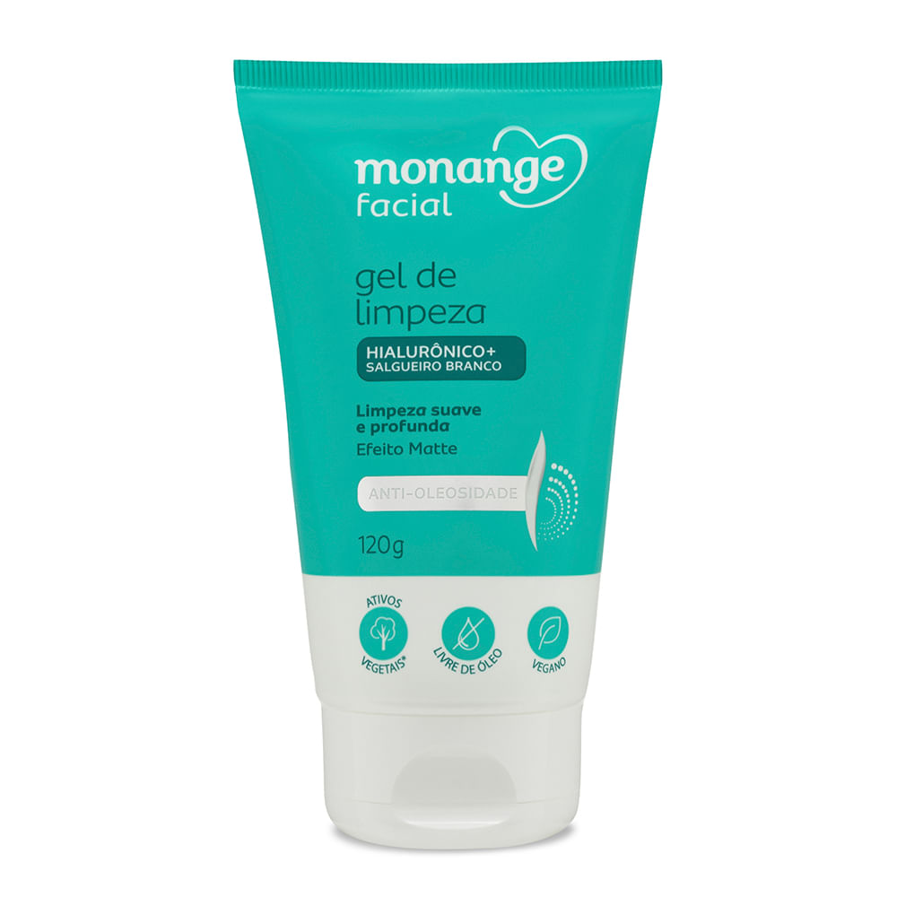 Gel de Limpeza Facial Antioleosidade Monange - 120g - Drogaria Rosário