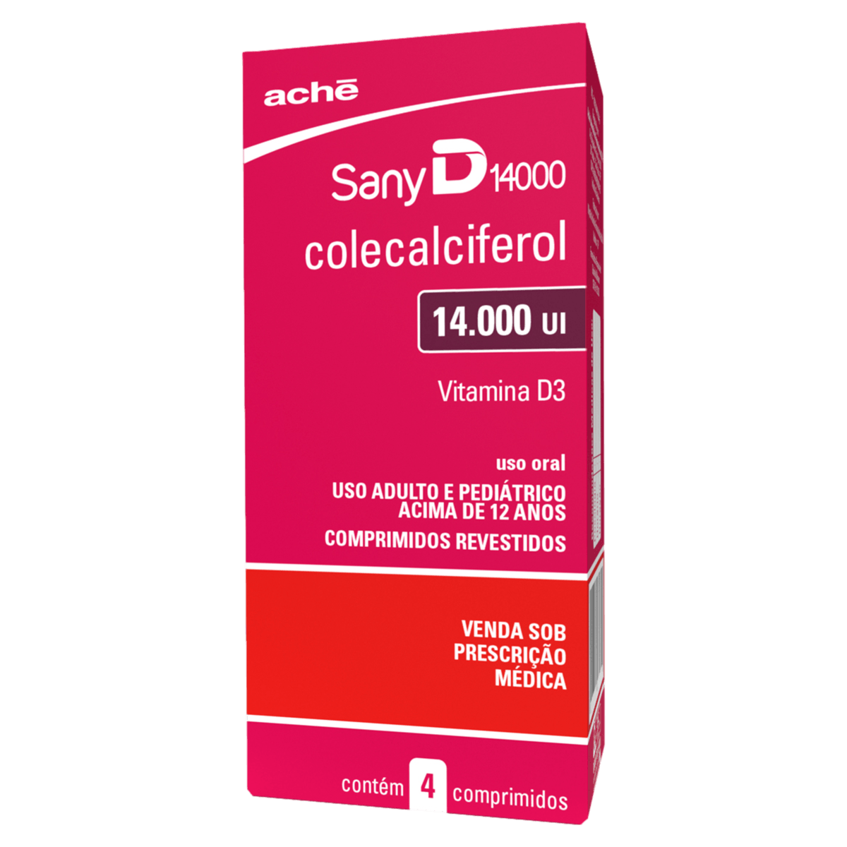 Sany D Vitamina D3 14.000 UI 4 Comprimidos - Ache Farma - Drogaria Rosário