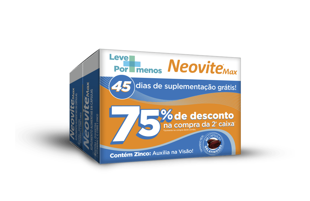 Kit Suplemento Alimentar Neovite Max Bausch+Lomb - 120 Cápsulas ...