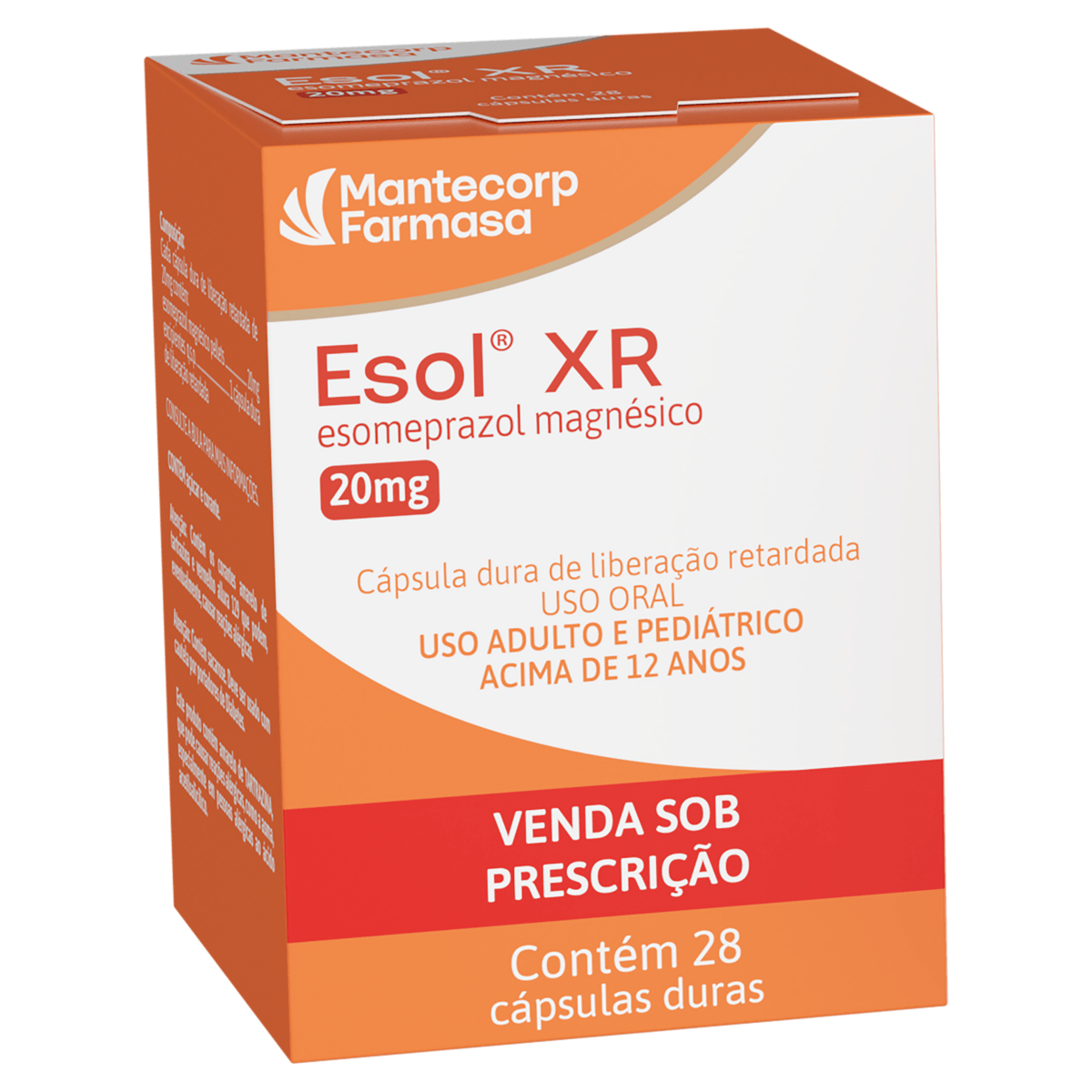 Esol XR Esomeprazol 20mg 28 Cápsulas Liberação Retardada Gastro - FARMALIFE