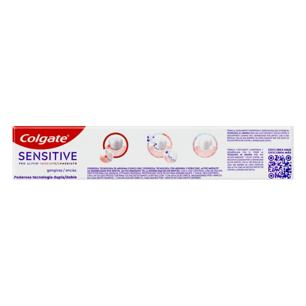 Creme Dental com Flúor Colgate Sensitive Pro-Alívio Imediato Gengivas ...