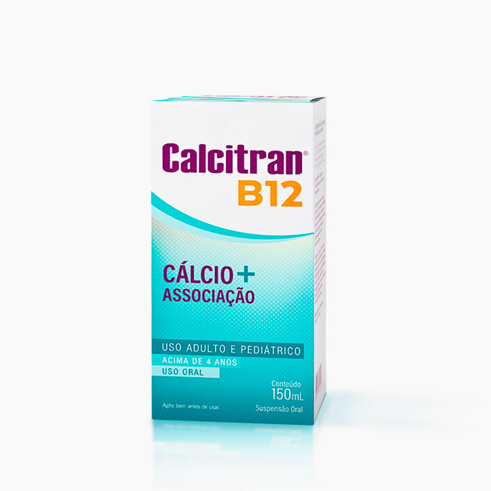 Calcitran B12 Solução Oral 150ml – Suplemento de Cálcio e Vitamina B12 ...