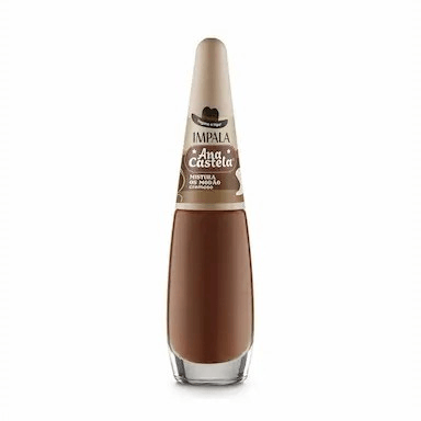 Esmalte Ana Castela Mistura Cremoso Marrom 7,5ml Impala - Drogaria Rosário