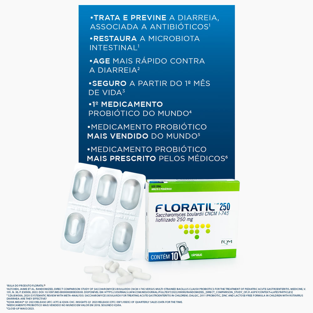 FLORATIL AT 250MG 10CPS - FARMALIFE